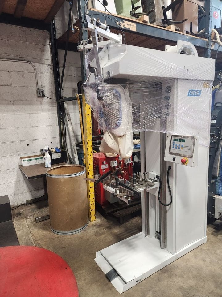 Trevil Tensioning Pants Topper Machine | Seickel Inc.